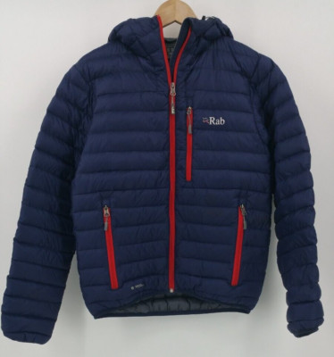 Men's RAB Microlight Alpine Jacket Pertex Down Puffer Navy Quilt Coat ...