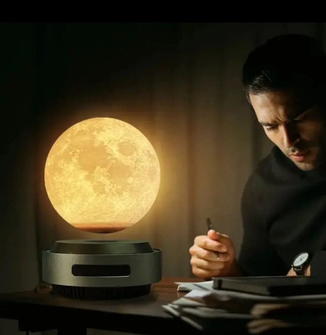 Mood lamp Room Lamp Moon Room Lamp 3 Colours Night Light Auto floating ...