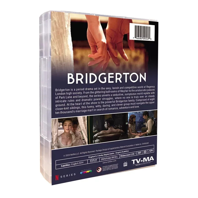 Bridgerton The Complete TV Series Seasons 1-3 (DVD 9-Disc Box Set ...
