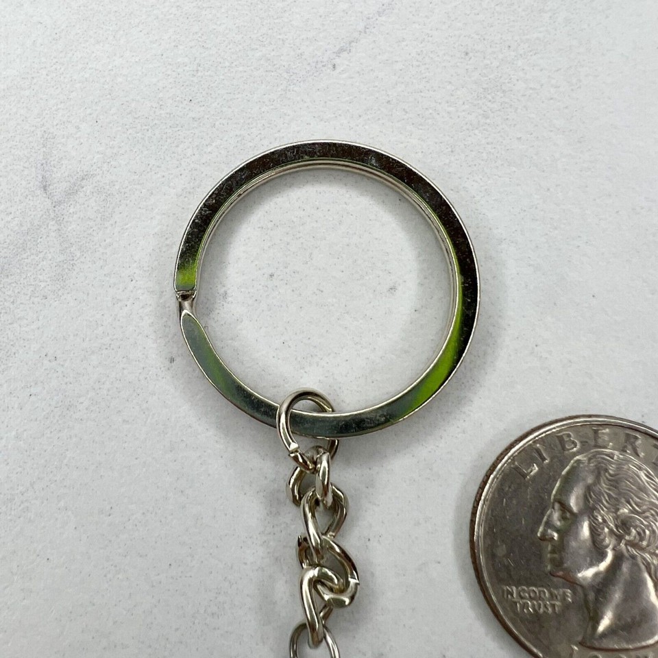 Silver Tone Spring Beehive Swirl Keychain Keyring | eBay