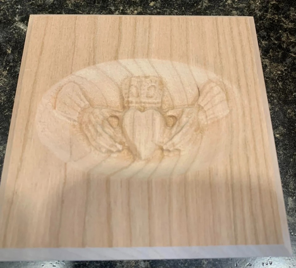 Claddagh Engraving Trim Wood Corner Trim Block Door Trim Block Window ...