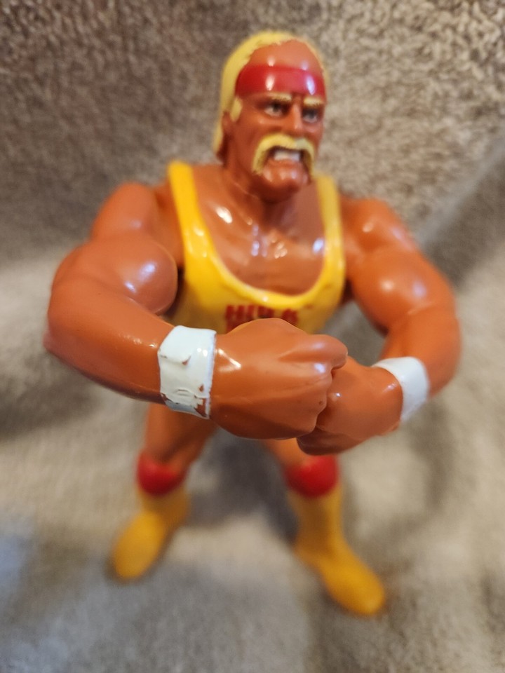Vintage WWF Hulk Hogan Titan Sports Action Figure Hulkster Rules 1991 ...