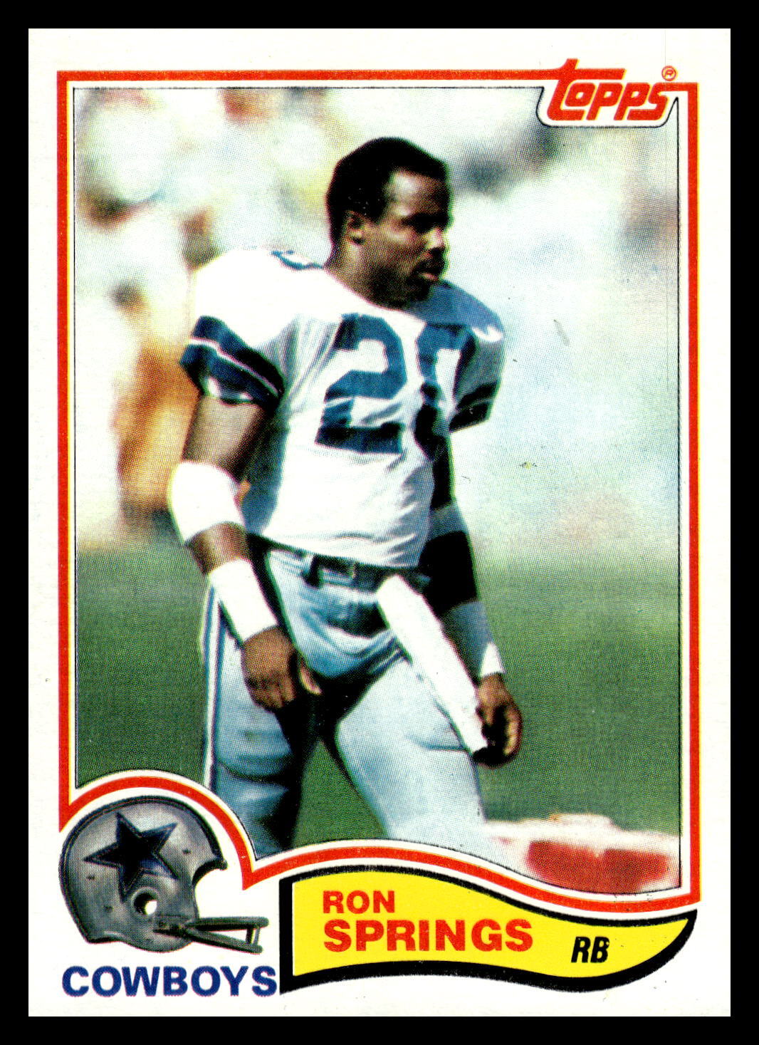 1982 Topps #325 Ron Springs Dallas Cowboys Football Card EX/NM | eBay
