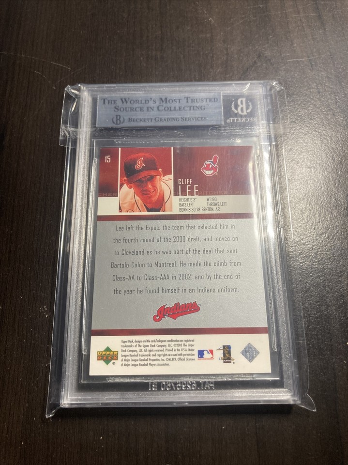 Cliff Lee UD CARD BECKETT 9 MINT MLB 2004 T12-94 | eBay