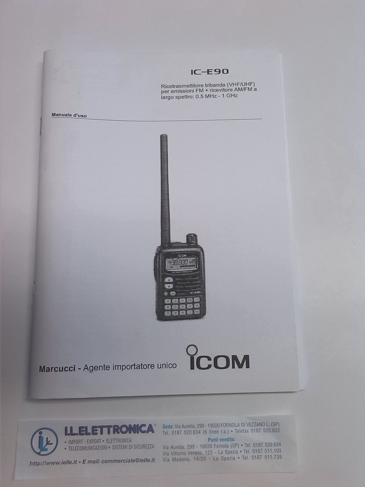 User Manual in Italian for ICOM IC-E90 | eBay