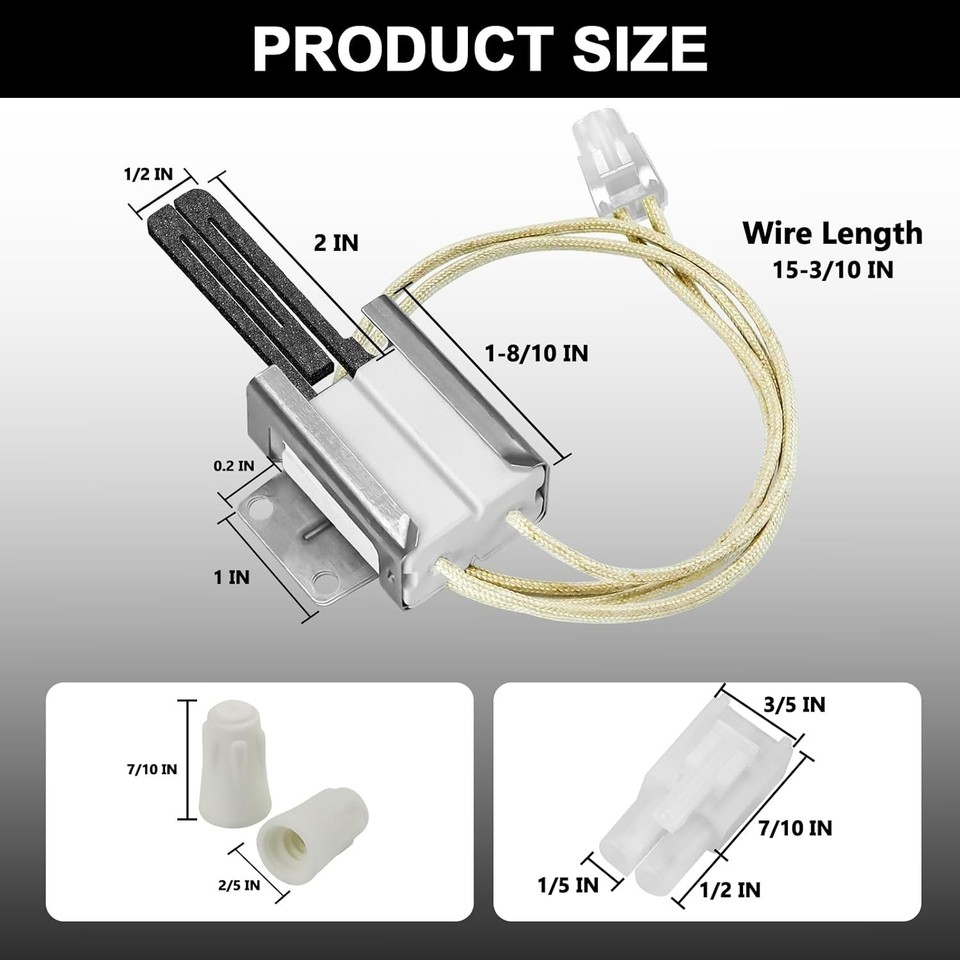 Gas Oven Igniter for Frigidaire, AP3963540, PS1528534, DS026KX ...