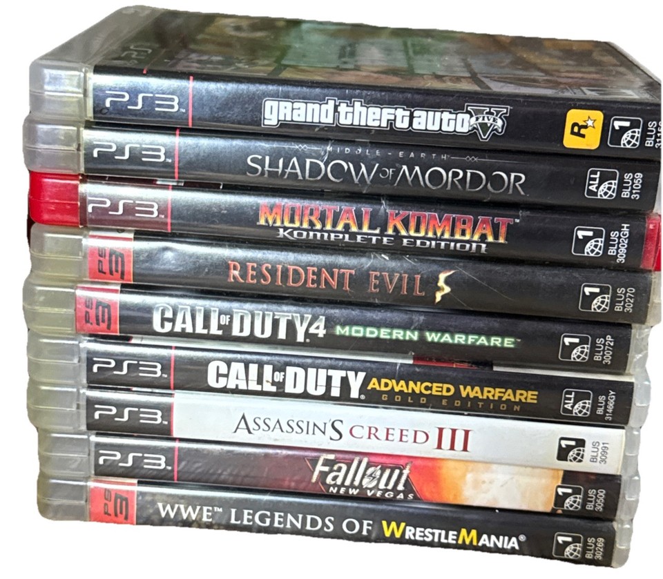 Lot Of 9 PlayStation 3 PS3 Cases And Manuals Only, No Game Discs | eBay