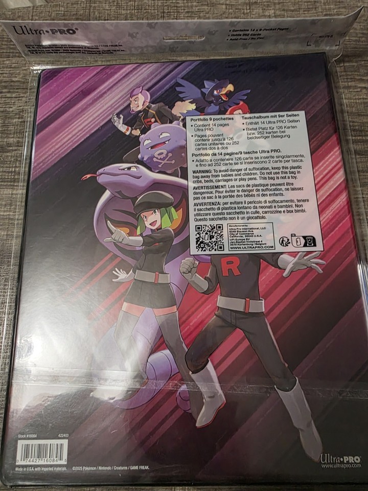 Destined Rivals Pokémon Binder with 57 teams rocket Pokemon cards ...