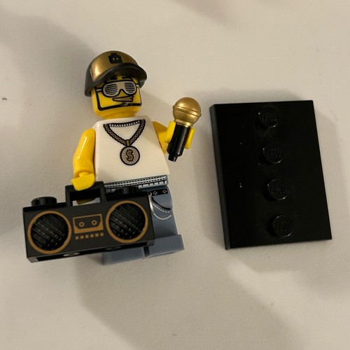 Lego Minifigure REAL MINI FIG cmf series 3 RAPPER mic BoomBox ...