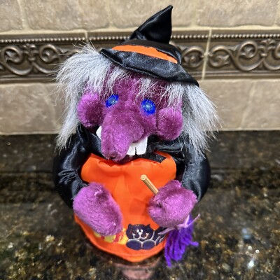 SONIC ANIMATED SHAKING HALLOWEEN WITCH w/EERIE LAUGH & GLOWING EYES w ...