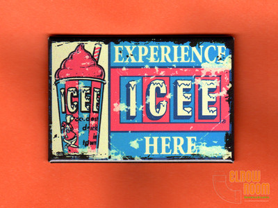 Vintage look Icee sign 2x3" fridge/locker magnet retro tin cold | eBay