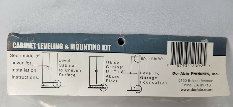 Universal Cabinet Leveling & Mounting Kit Raise & Level Adjusts From 3 ...