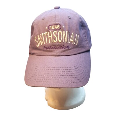Smithsonian Institution 1846 Cap Hat Lavender White Blue Lettering ...