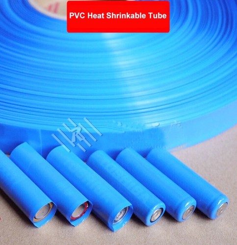Blue PVC Heat Shrinkable Tube Wrap Battery Insulation Sleeve Ø4~127mm ...