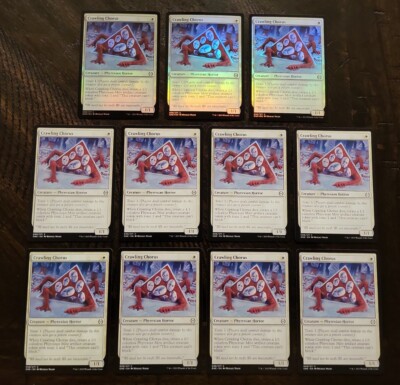 FOIL CRAWLING CHORUS X3 & 8x Base Phyrexia:All Will Be One ONE Magic ...