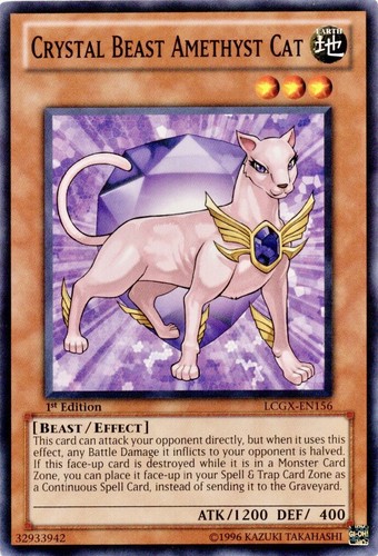 Crystal Beast Amethyst Cat - LCGX-EN156 - Common - 1st Edition NM | eBay