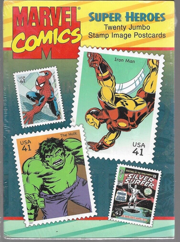 Marvel Comics Super Heroes Stamp Image Postcards (20) - Factory Sealed ...