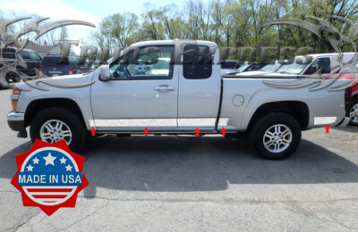 2004-2012 Chevy Colorado/Canyon Extended Cab Rocker Panel Trim 10Pc 4 ...