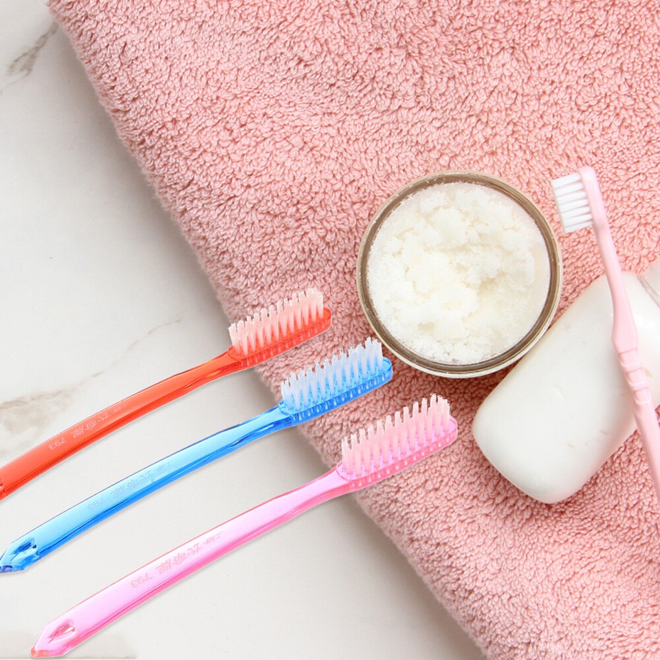 12 Pcs Wide Toothbrush Oral Extra Hard Super Bristle Child Manual Firm ...