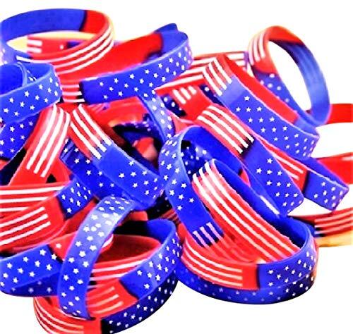 American Flag Silicone Bracelets-4th of July/Memorial Day or Any ...