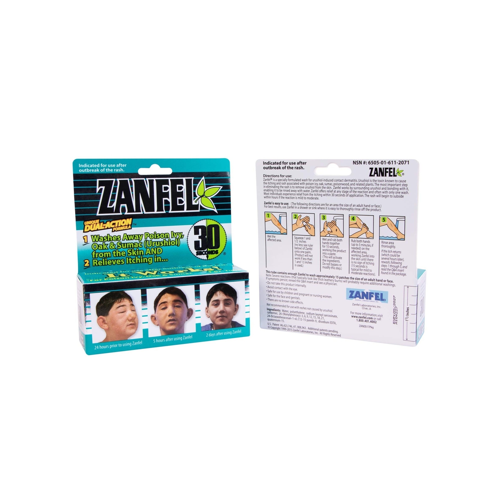 ZANFEL - Poison Ivy, Oak & Sumac Wash, 1 Oz - 2Pack 788021819039 | eBay