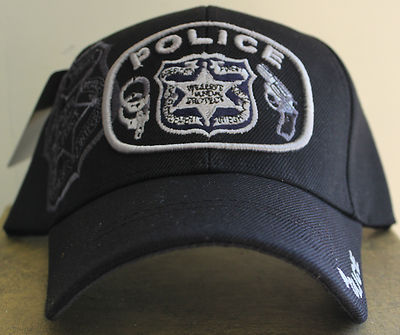 New Blue Police Hat USA Military Adjustable Ballcap Government Cop Cap ...