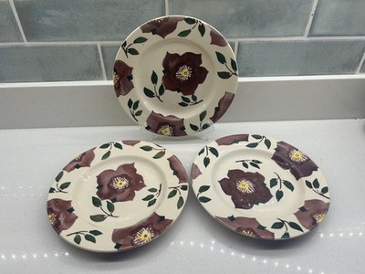 3 x Emma Bridgewater Hellebore by Mary Fedden Side Plate 8.5" / 21.5cm ...