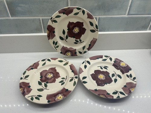 3 x Emma Bridgewater Hellebore by Mary Fedden Side Plate 8.5" / 21.5cm ...