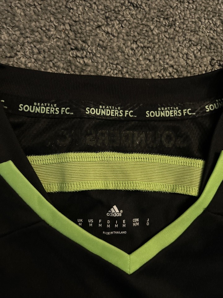 Adidas Seattle Sounders FC Jersey MLS XBOX Mens Small Pitch Black ...