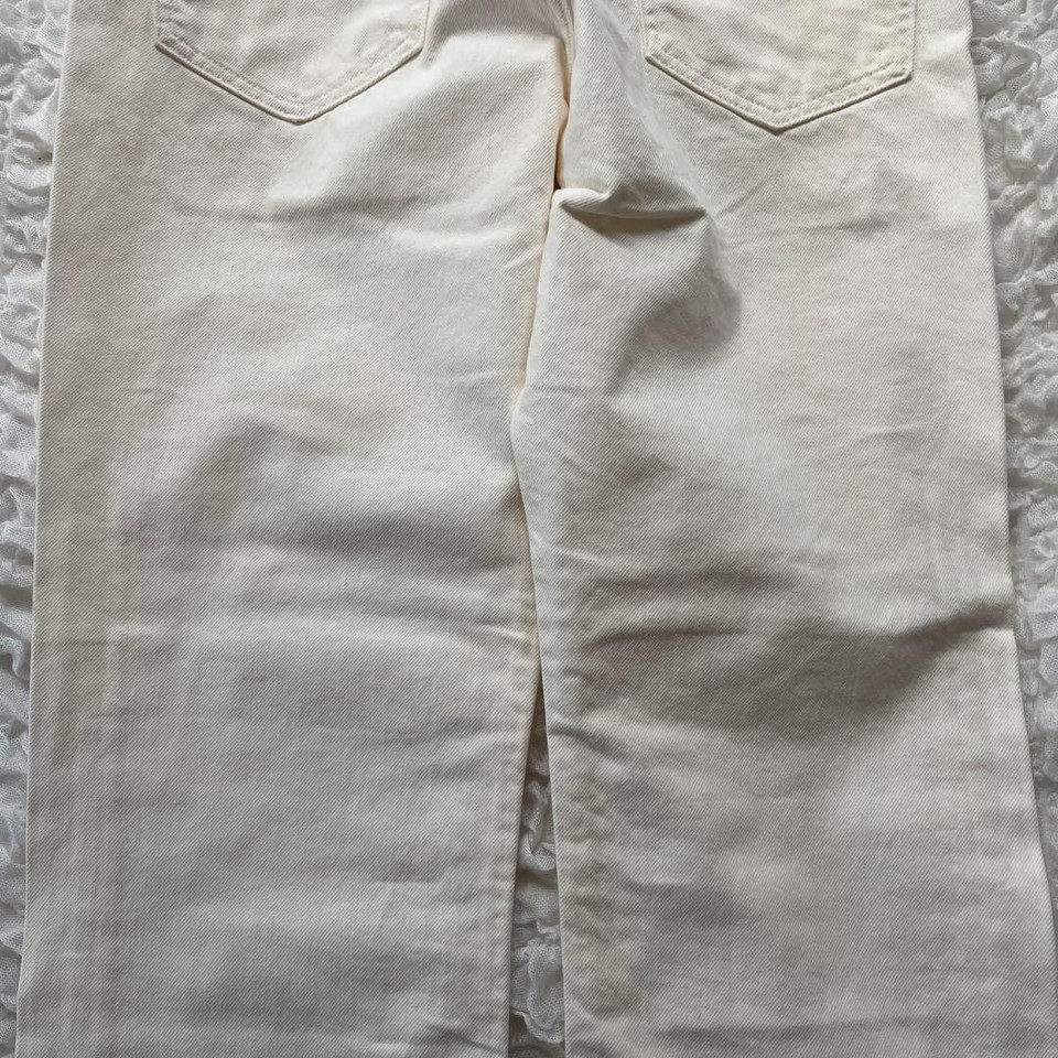 UNIQLO JWANDERSON Men’s White Denim Pants Jacket Size 29 Excellent Cond ...