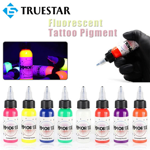 15ML/Bottle Fluorescent Tattoo Ink Luminous Light Tattoo Pigments ...