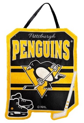 NHL PITTSBURGH PENGUINS HOCKEY INDOOR OUTDOOR FELT FAN SIGN DORM OFFICE ...