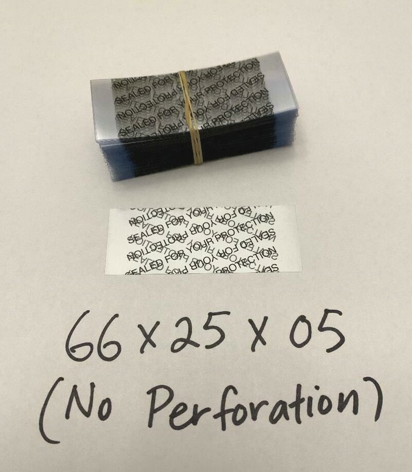 [200] Heat Shrink Wrap Bands Round Bottle Tamper Seal-Safety 66mm x ...