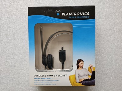 NEW Plantronics M214C Cordless Phone Headset Over the Head Noise ...