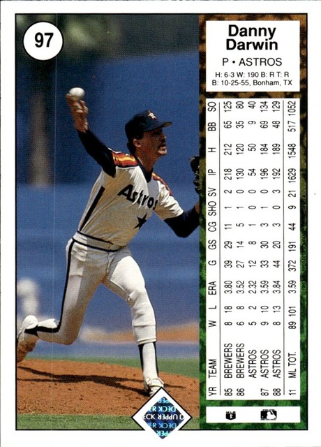 1989 Upper Deck - #97 Danny Darwin for sale online | eBay