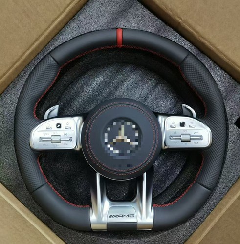 AMG Leather Steering Wheel for Mercedes-Benz GLA GLC GLE GLS W212 W222 ...