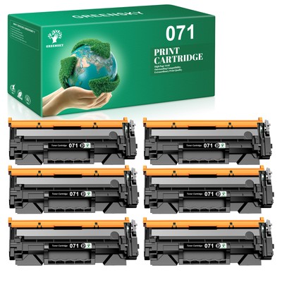 6Pcs 071 Black Toner Compatible For Canon 071 ImageClass MF271dn ...