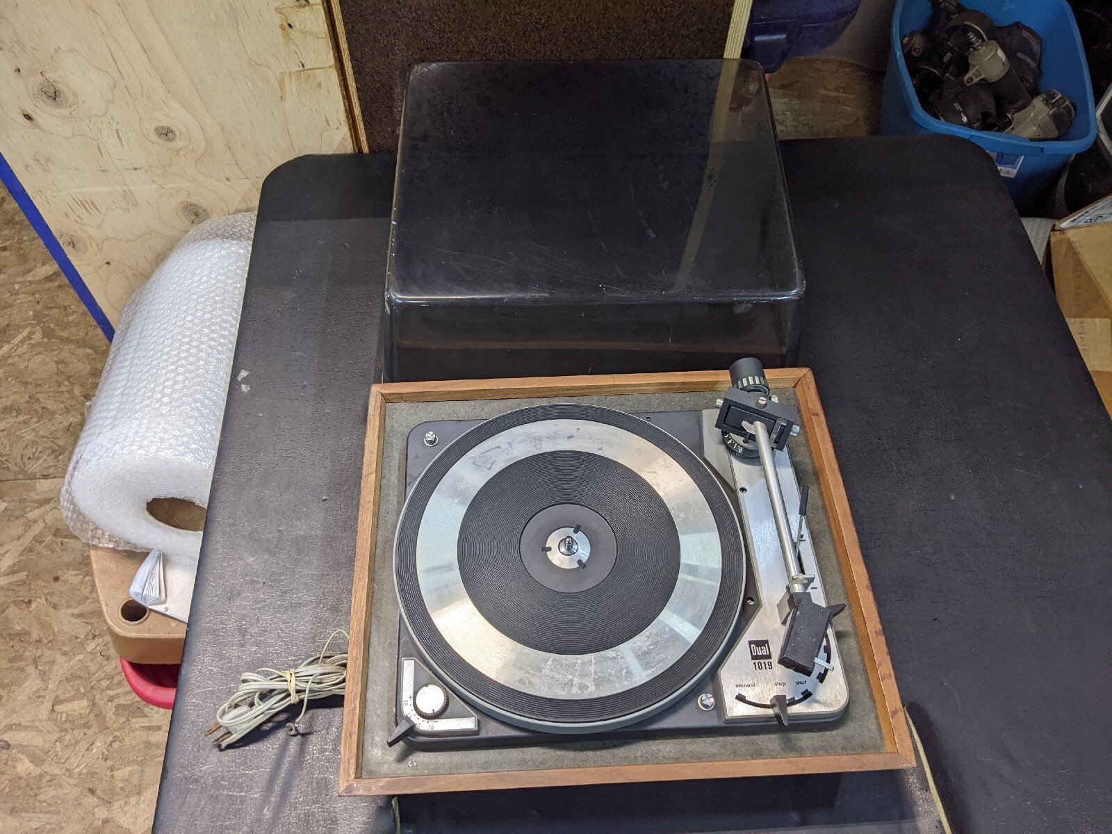 Vintage Dual 1019 Turntable With Wood Case and Dust Cover *for Parts or ...