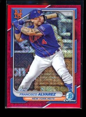 2024 Topps Bowman Chrome Francisco Alvarez Red 1/5 | eBay