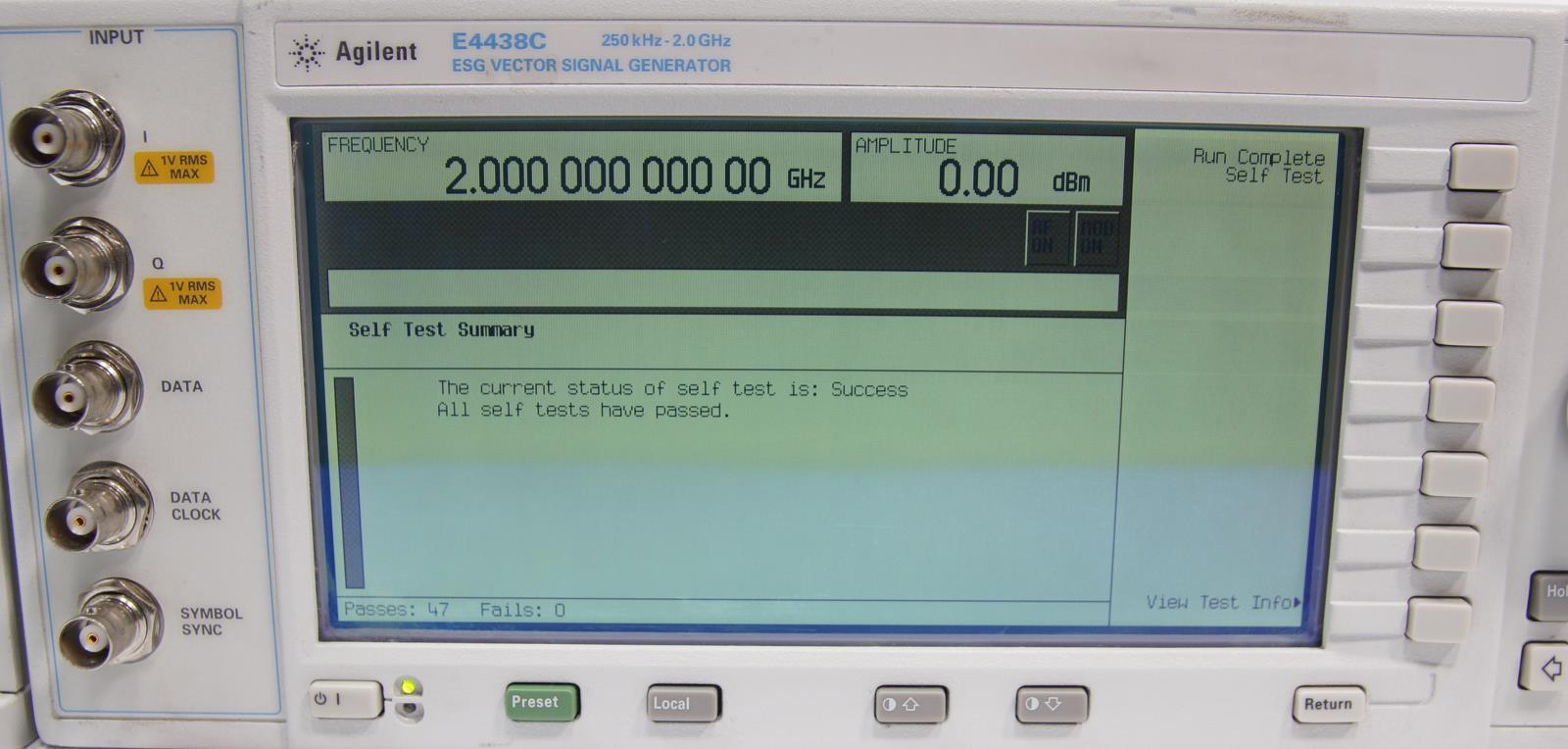 Agilent E4438C 2GHz ESG Vector Signal Generator OPT 1E5 502 | eBay