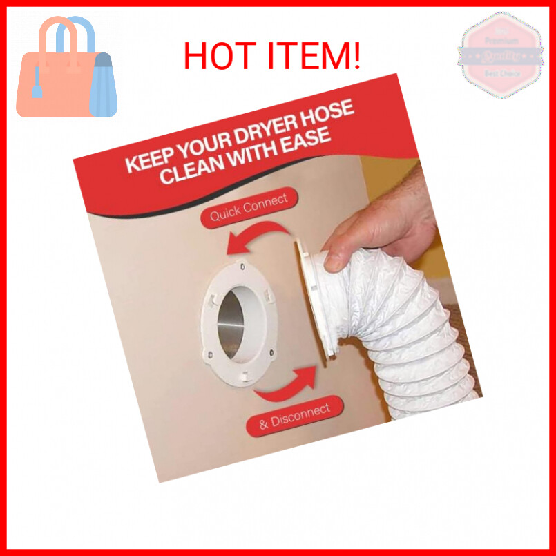 Dryer Dock The Original Dryer Vent Quick Release - Two-Piece Dryer Hose ...