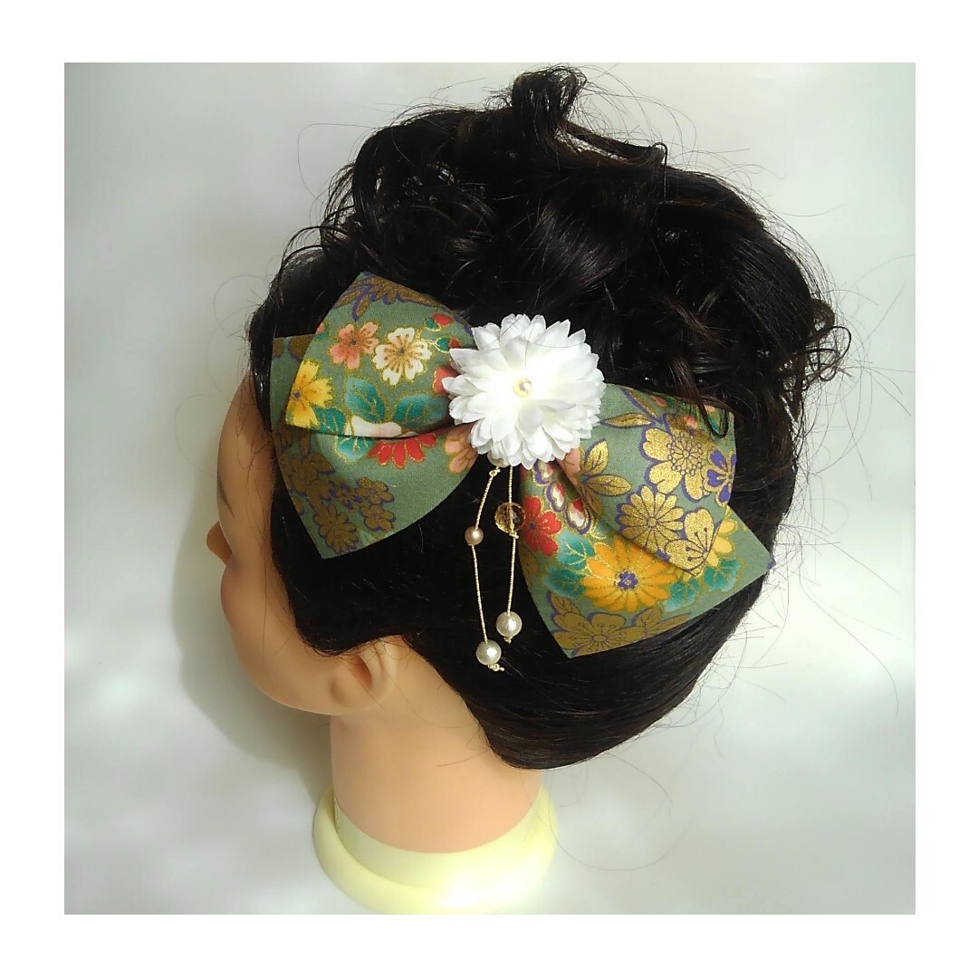 Japanese Hair Accessory Hair Clip Traditional Bow Fuji Mizuhiki [one-of ...
