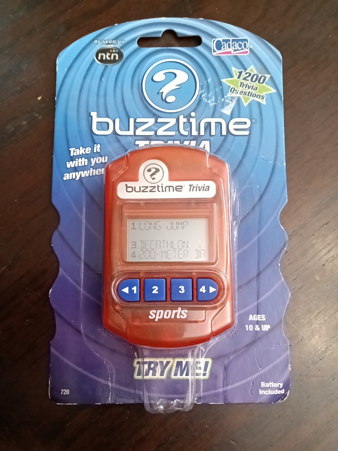 Buzztime Head-on Trivia Challenge Sports 726 NTN Handheld Game for sale ...