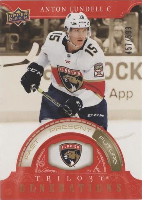 2022-23 Upper Deck Trilogy - Generations Anton Lundell #TG-16C Red /599 ...