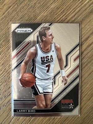 2022-23 Prizm Basketball Larry Bird USA Dream Team Silver Prizm Insert ...
