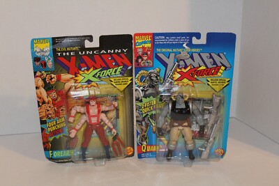 Toy Biz Marvel Comics X-Men X-Force Two Figure Lot: Forearm & Quark New ...
