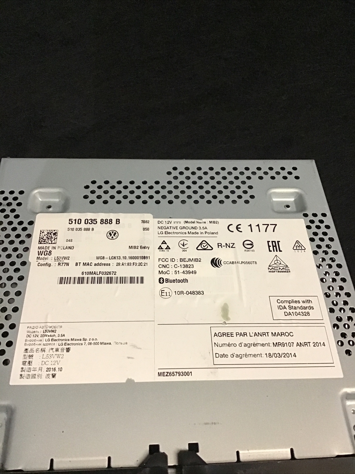 Radio Composition Color Bluetooth VW Sportsvan Touran 5T | eBay