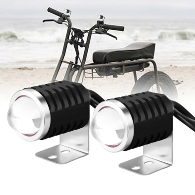 2X Mini Motorcycle LED Work Light Yellow+White Fog Spot Light Driving ...