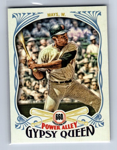 2016 Topps Gypsy Queen Power Alley Willie Mays PA-1 San Francisco ...