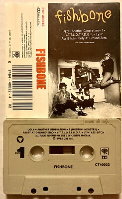 FISHBONE SELF TITLED EP CASSETTE RARE VINTAGE 1985 CT 40032 COLUMBIA ...
